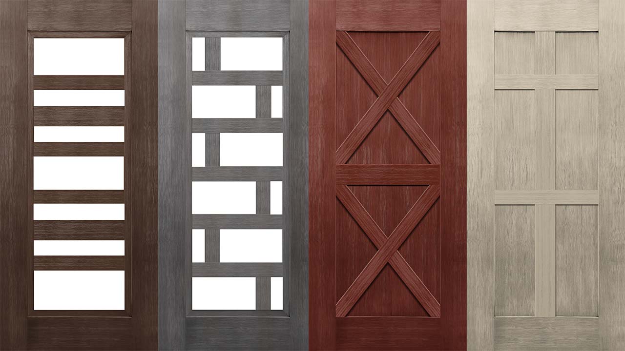 Fiberglass Door Design Features New Simulated Divided Panels